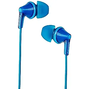 Panasonic RP-HJE125-A Wired Earphones, Blue, 7 x 9.8 x 20