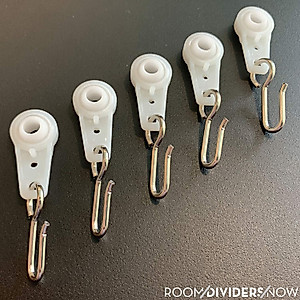Room/Dividers/Now Wall-Mounted Track Roller Hooks (1 Pack of 20), Curtain Track Hooks