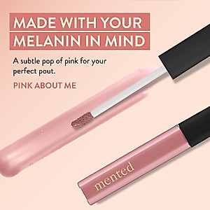 Mented Cosmetics Lip Gloss for Women Tinted Lip Balm Stain, Long Lasting Buildable Moisturizing Lipgloss Lipstick Topper, Made in USA, Cruelty Free Vegan Makeup, Pink About Me