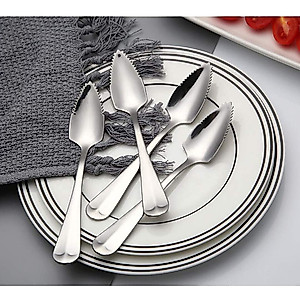 Stainless Steel Grapefruit Spoons, Jagged Grapefruit Spoon, Suitable for Citrus Fruits, Kiwi, Salads and Desserts， Set of 6…