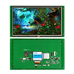 10.1 Inch Serial LCD Display Module with Program + Touch Screen for Equipment Control Panel(10.1 Inch, WTVC101WT-01)