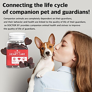Doctor by HeartUp Heart Care Supplements for Dogs and Puppy – Soft Chews for Dogs with Colostrum, L-Carnitine and Coenzyme Q-10-2.82 oz (80g), 70 Cheese Flavored Soft Chews