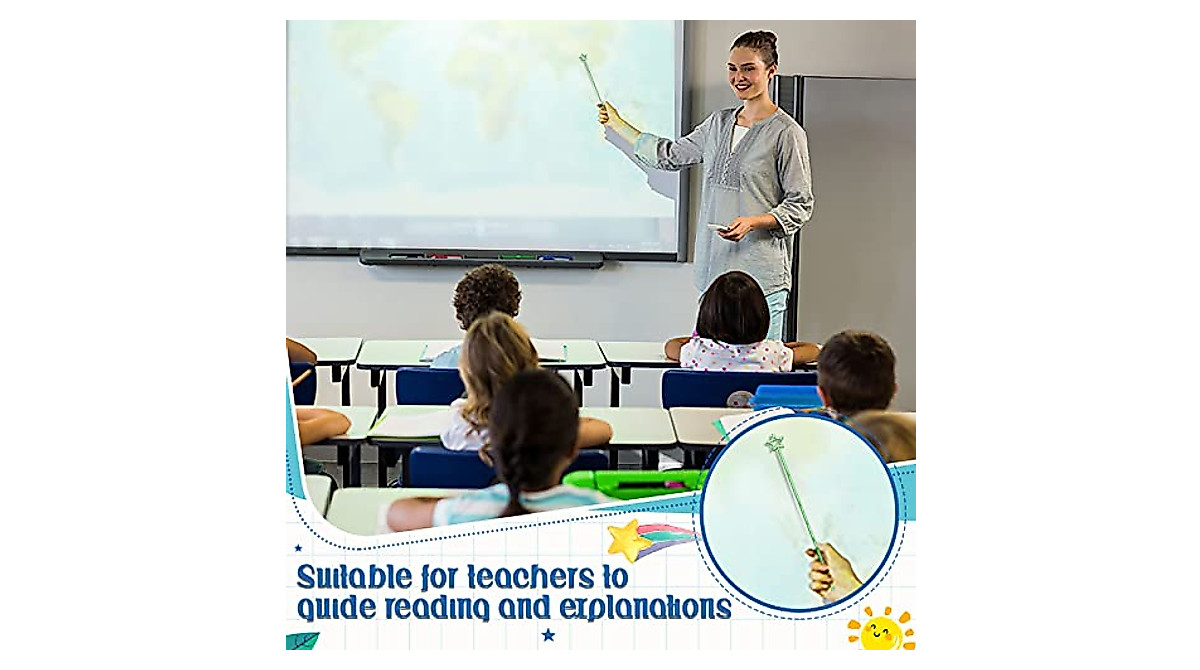 20 Pcs Colorful Teacher Pointers for Kids and Students