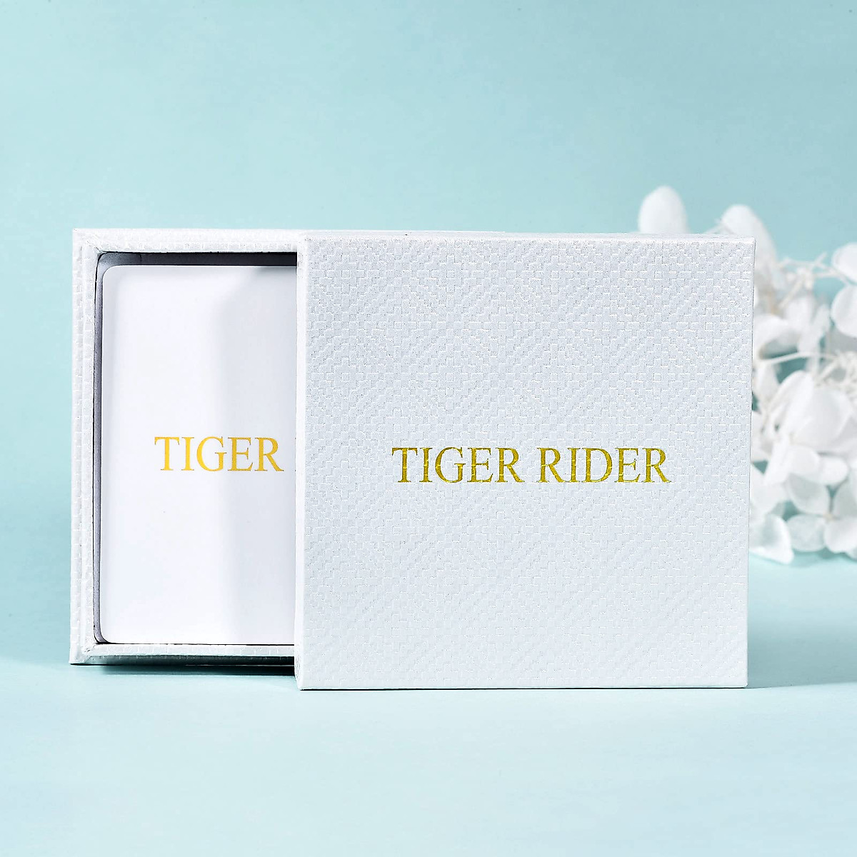 TIGER RIDER David's Star Band Ring 925 Sterling Silver Star of David Ring in Abalone Shell US7