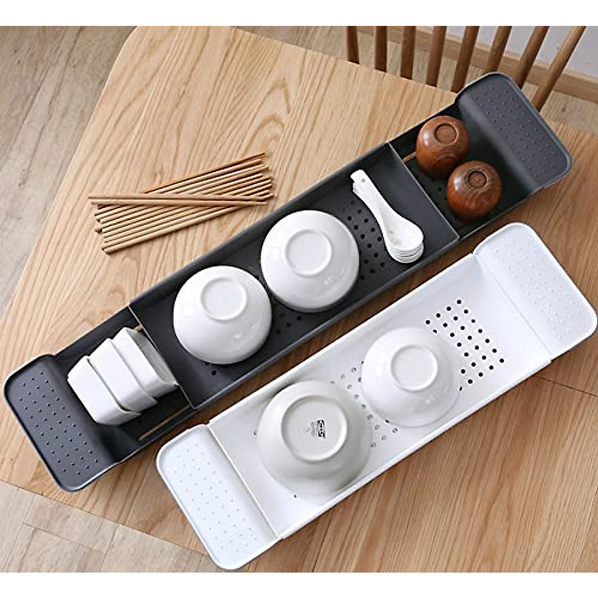 SDGH Retractable Bathtub Storage Rack Bath Tray Shelf Tub Multi-Function Bathroom Tool Towel (Color : OneColor)