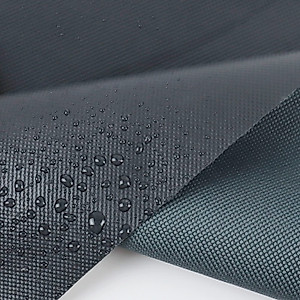 1800D Waterproof Canvas Cordura Fabric 60" Wx36" L Marine Awning Heavy Duty Fabric (PVC Backing) Anti-UV Reduce Glare Material for Outdoor/Indoor Sunbrella Tent Boat Cushion, Grey