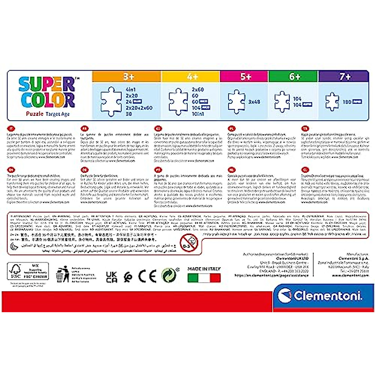 Clementoni - 27171 - Supercolor Puzzle Bluey - 104 Pieces - Jigsaw Puzzle for Kids Age 6 - Made in Italy