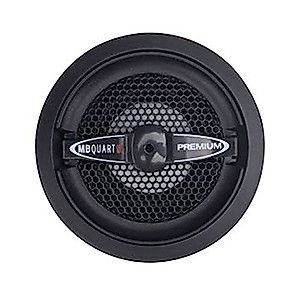 MB Quart PS1-316 Premium 6.5 Inch 400 Watt 4 Ohms 3 Way Component Network Control Mobile Speaker Car Audio Systems, Grills Included, Black (2 Pack)