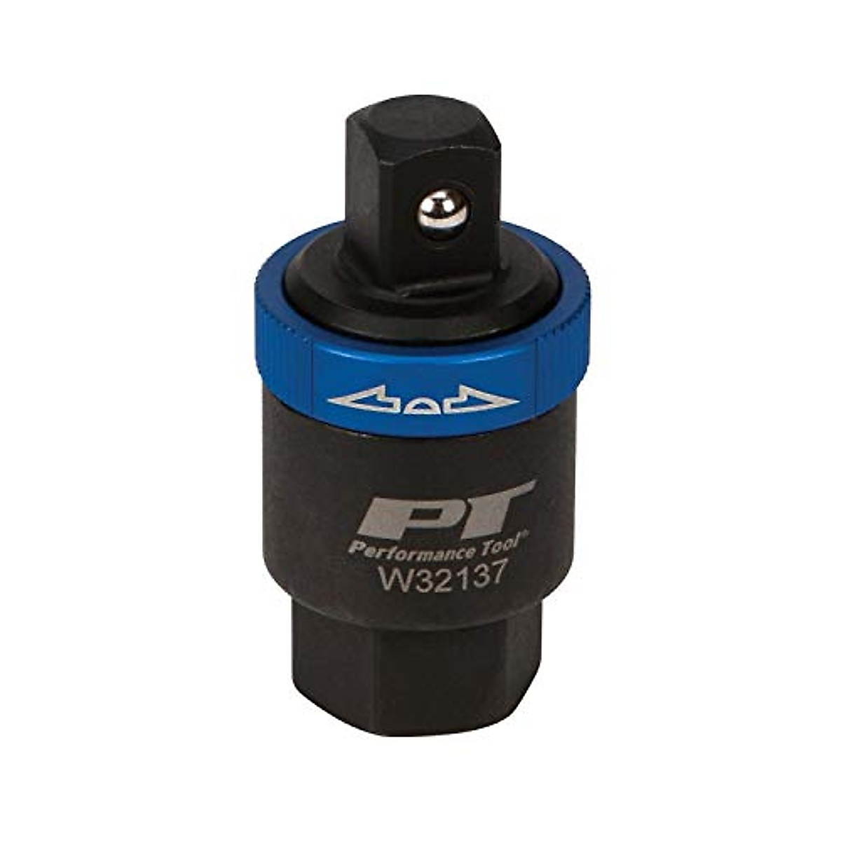 Performance Tool W32137 1/2-Inch Drive Ratcheting Breaker Bar Adapter - Converts Breaker Bar or Sliding T-Handle into Ratchet - Reversible Ratcheting Mechanism with Anodized Switch Collar