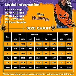 nisorays Halloween Sweatshirts for Women Y2k Hoodie Bat Print Hoodies Y2k Pullover Sweatshirts for Teen Girls Long Sleeve Crop Tops for Women Womens Clothes Trendy Women Outfits Watermelon Red L
