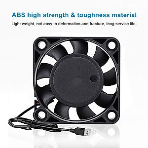 2Pack Wathai 40mm x 40 x 10mm USB Fan 5V for Receiver DVR Playstation Xbox Computer Cabinet Cooling