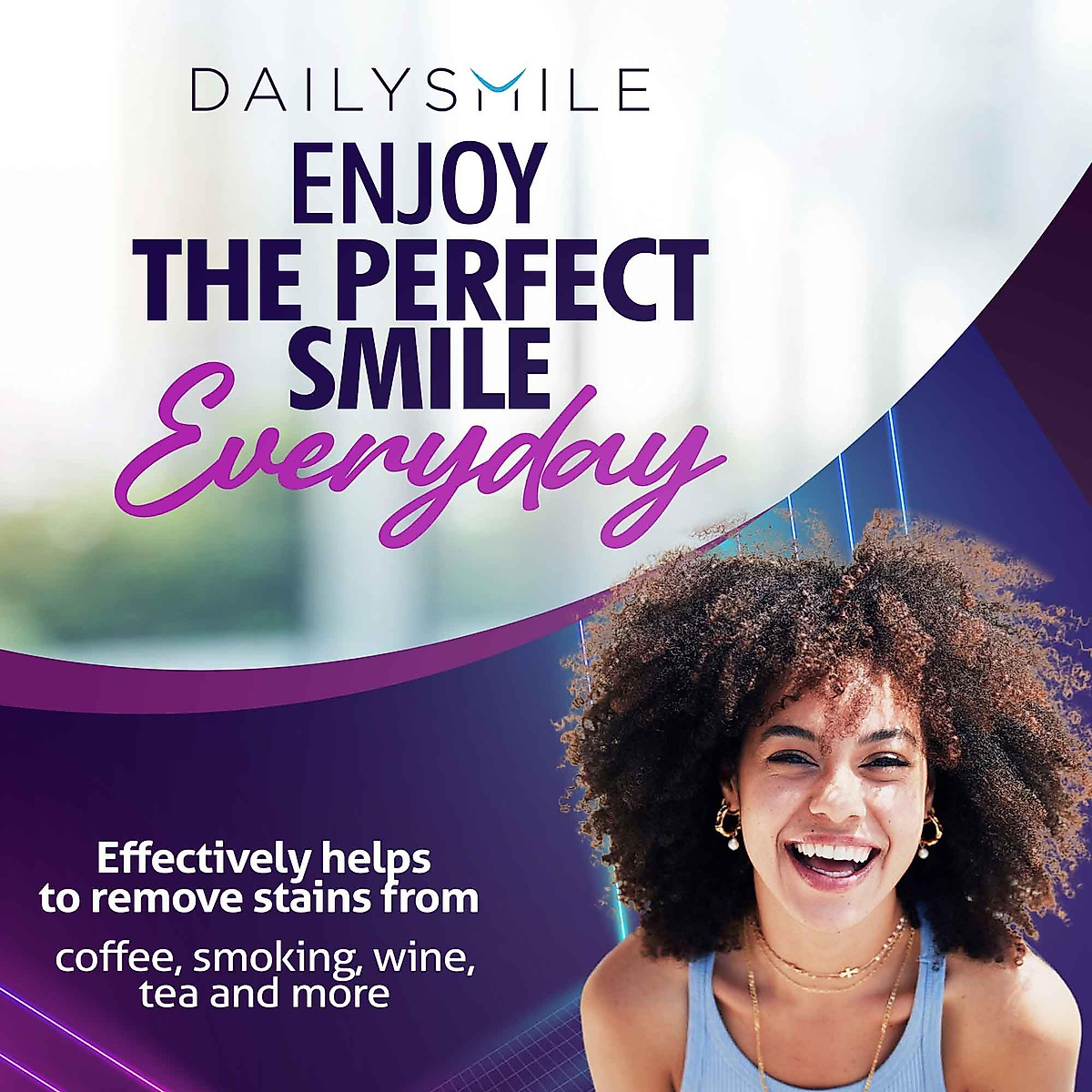 Revolutionary Teeth Whitening Kit for Sensitive Teeth - Instant Results to Help Remove Stubborn Stains, Hands-Free Waterproof Teeth Whitening Light & 4 Teeth Whitening Pens, Dentist Recommended, Vegan