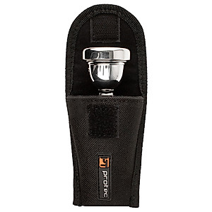 Protec Trombone / Euphonium Mouthpiece Padded Nylon Pouch with Secure Hook and Loop Closure, Model A204