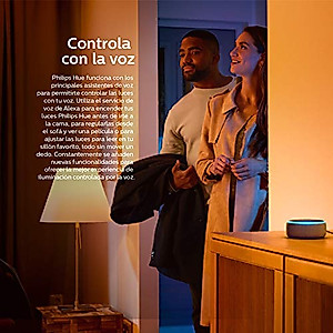 PHILIPS Hue Go White and Color Portable Dimmable LED Smart Light Table Lamp (Requires Hue Hub, Works with Alexa, HomeKit and Google Assistant), White