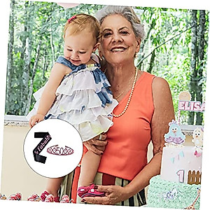 Abaodam 2pcs 50 Birthday Shoulder Strap Headband Womens Gifts for Birthday Headwear for Women Rhinestone Headband 50th Wedding Tiara Birthday Sash Women Birthday Tiara and Sash Black Girl