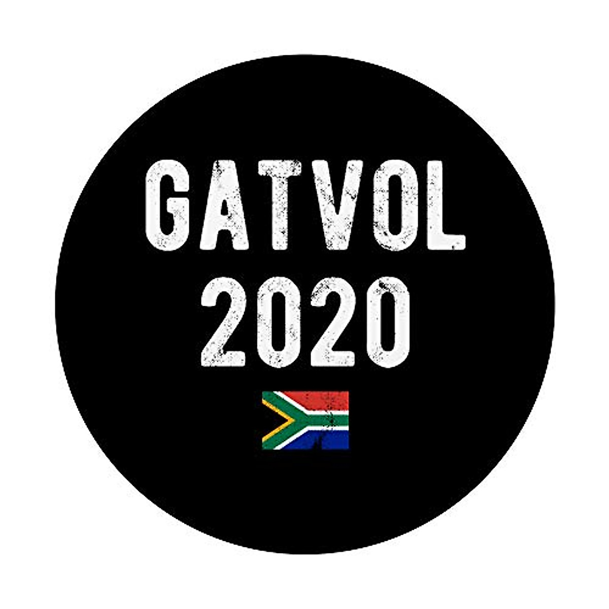 Gatvol 2020 South Africa Flag Funny PopSockets PopGrip: Swappable Grip for Phones & Tablets