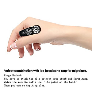 Briyard Migraine Relief Cap (400FF), Headache Relief Hat for Migraine Ice Head Wrap, Ice Pack for Headaches, Migrane Pain Relief Mask +Migraine Relaxation Clip