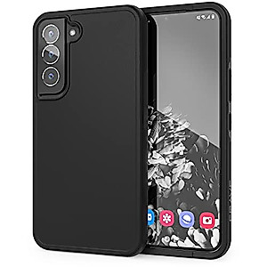 Crave Slim Guard for Galaxy S22 Case, Shockproof Case for Samsung Galaxy S22, S22 5G (6.1 inch) - Black