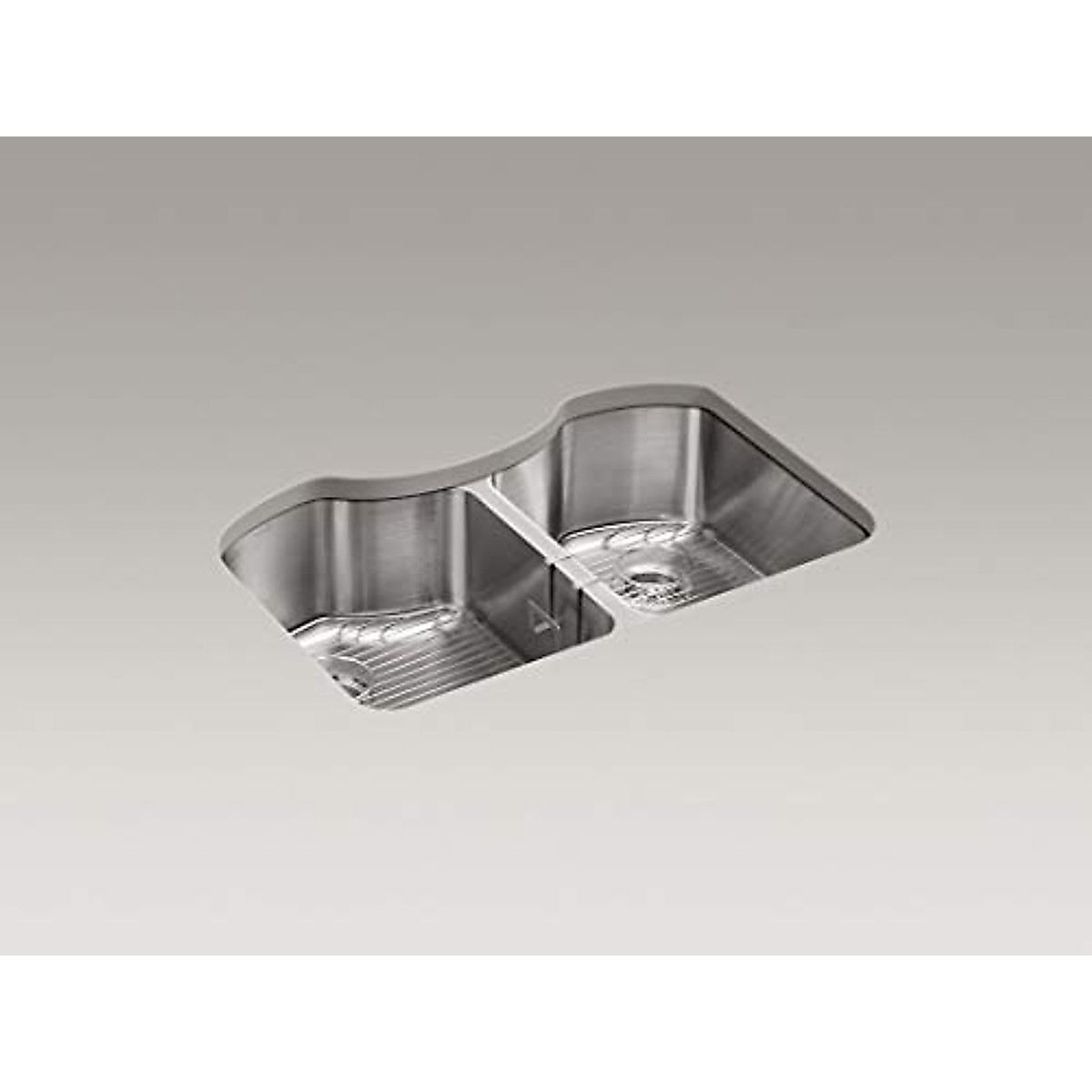 Octave(R) 3843-NA 32" x 20-1/4" x 9-5/16" under-mount double-equal stainless steel Kitchen Sink, 9.31 x 20.25 x 32.00 inches