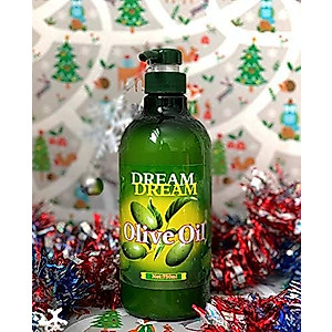 Dream Olive Oil Lotion for Body, Hands and Feet; Creates Smooth, Non-Greasy, Delectable, Calming, Emollient Long Lasting Smell for Dry Skin; Popular Use in Nail Salons & Spas - 750ml