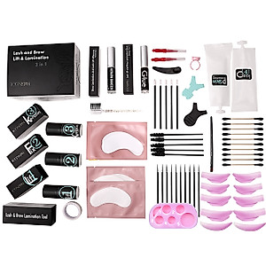 Lash Lift Kit, Strong Eyelash Lifting 3 Minutes Brow Lamination At Home, DIY Eyelash Perm Easily 10 ml Airless Pump More than 15 Applications Make Eyes Beautiful For 6 Weeks