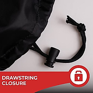 Tough Cover Riding Lawn Mower Cover, Extreme. 600D Marine Grade, Universal Fit Tractor, Heavy Duty, Covers Against Water, UV, Dust, Dirt, Wind for Outdoor Garden Storage (Black)