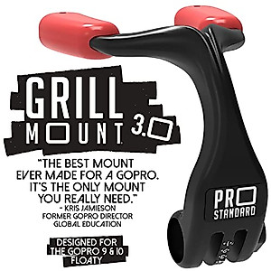 Pro Standard Grill Mount 3. 0 - The Best Mouth Mount Compatible with GoPro Cameras (Black)