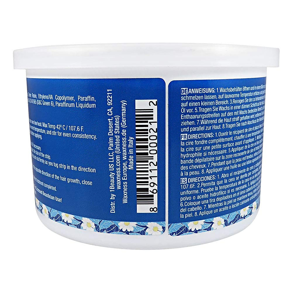 Wax Necessities Waxness Azulene Stripless Hard Wax Tin 14 Ounces