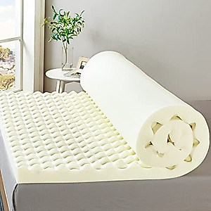 ZINUS 3 Inch Copper Cooling Memory Foam Mattress Topper With Airflow Design, Queen