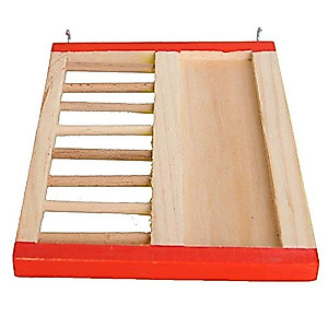 Hypeety Pet Hamster Colorful Wooden Climbing Wall and Ladder Molar Gerbil Rat Chinchillas Guinea Pig Small Animal Toy