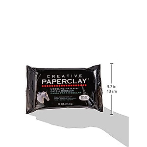 Creative Paperclay for Modeling Compound, 16-Ounce, White