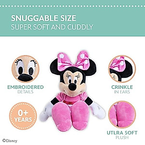 2018 Disney Minnie Mouse Pink Dress 15.5" Plush with Hangtag