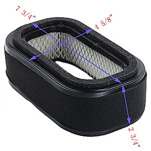 2pcs Air Filter Combo with Fuel Filter Compatible with John Deere 425 455 1800 2353 2500 A B E 2653 Compatible with John Deere M117254 MIU11376 Compatible with Kawasaki 11013-2204 11013-2139