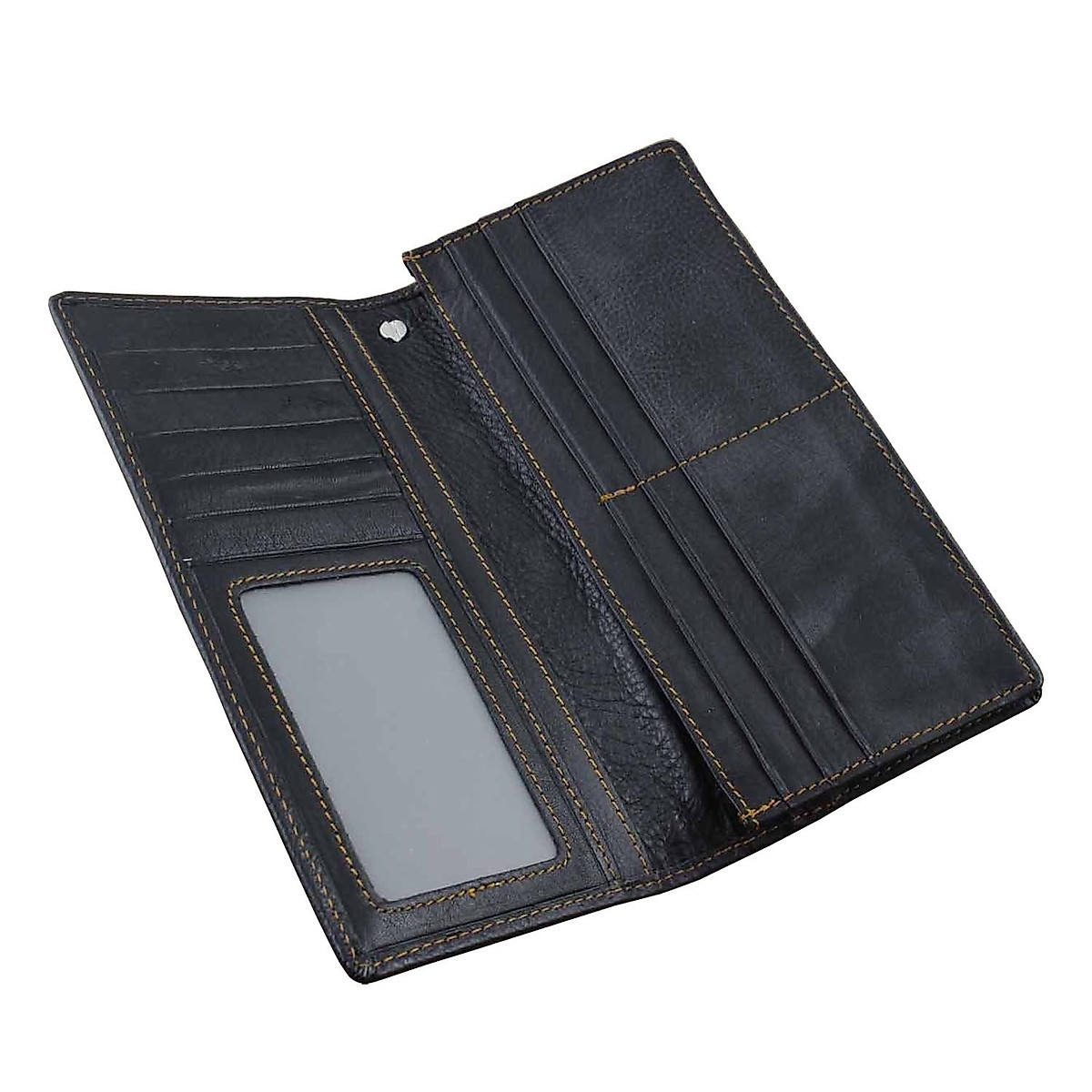 vogueteen Real Leather Mens Biker Card/Money Long Wallet Purse W/Jeans Key Chain