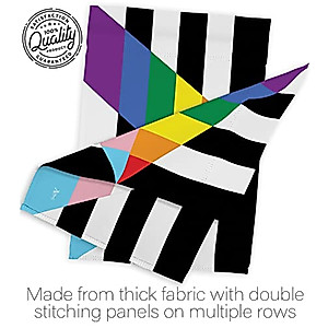 Americana Home & Garden Gay Trans Straight Ally Garden Flag Support Pride Rainbow Love LGBT Bisexual Pansexual Transgender House Decoration Banner Small Yard Gift Double-Sided, Made in USA
