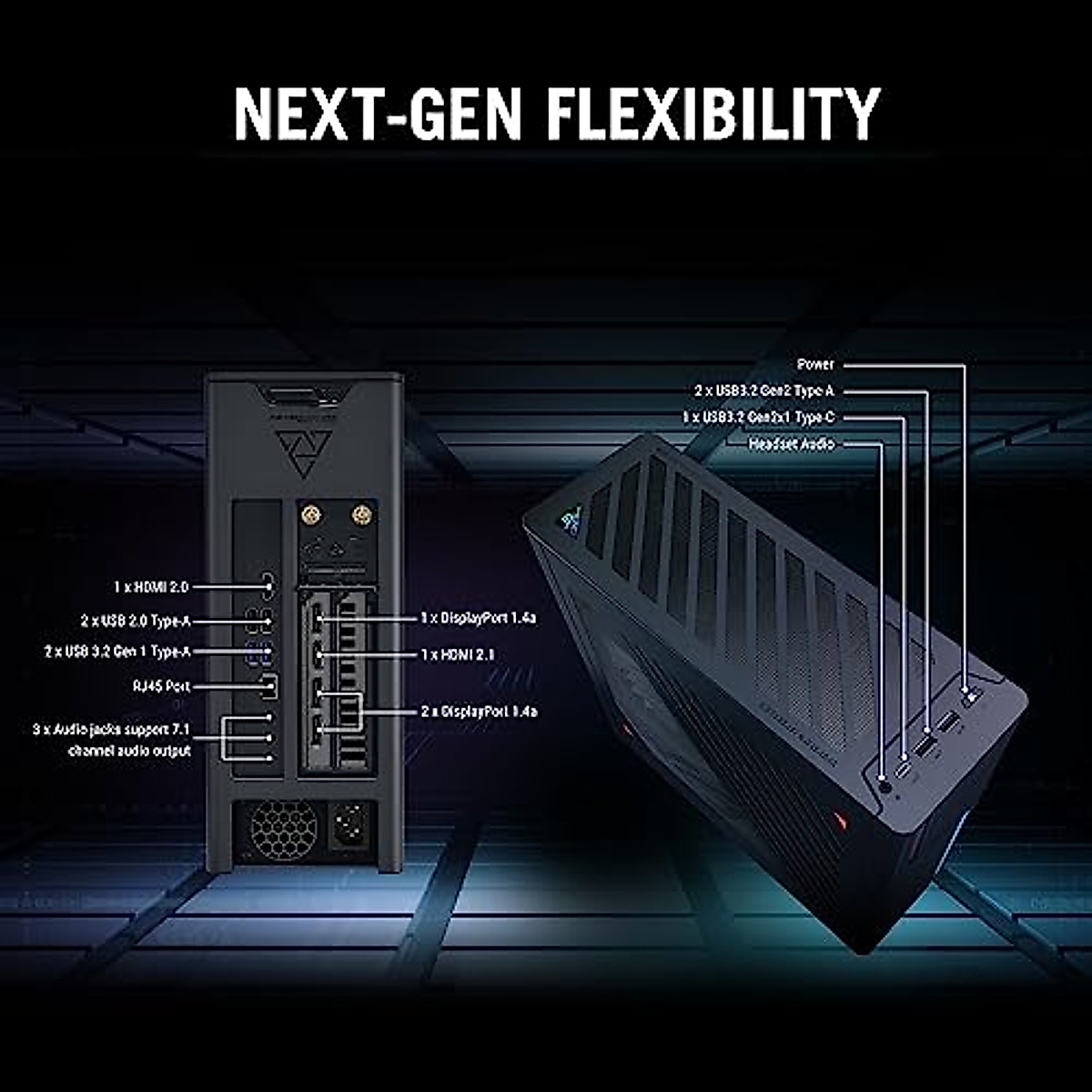 ASUS 2023 ROG G22CH DS766 Gaming Desktop PC, Small Form Factor, Intel Core i7-13700F, NVIDIA GeForce RTX 3060 Ti, 1TB SSD Gen 4, 16GB DDR5 RAM, Windows 11, G22CH-DS766,Gray
