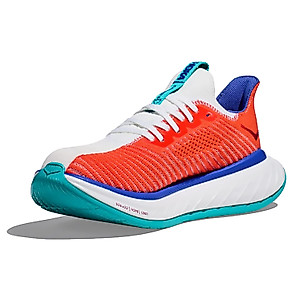 HOKA Carbon X 3 Running Shoe Womens Running 8 BM US WhiteFlame