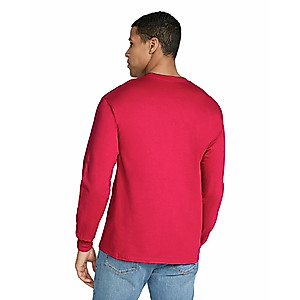Gildan Men's Ultra Cotton Long Sleeve T-Shirt, Style G2400, Multipack, Red (2-Pack), Medium