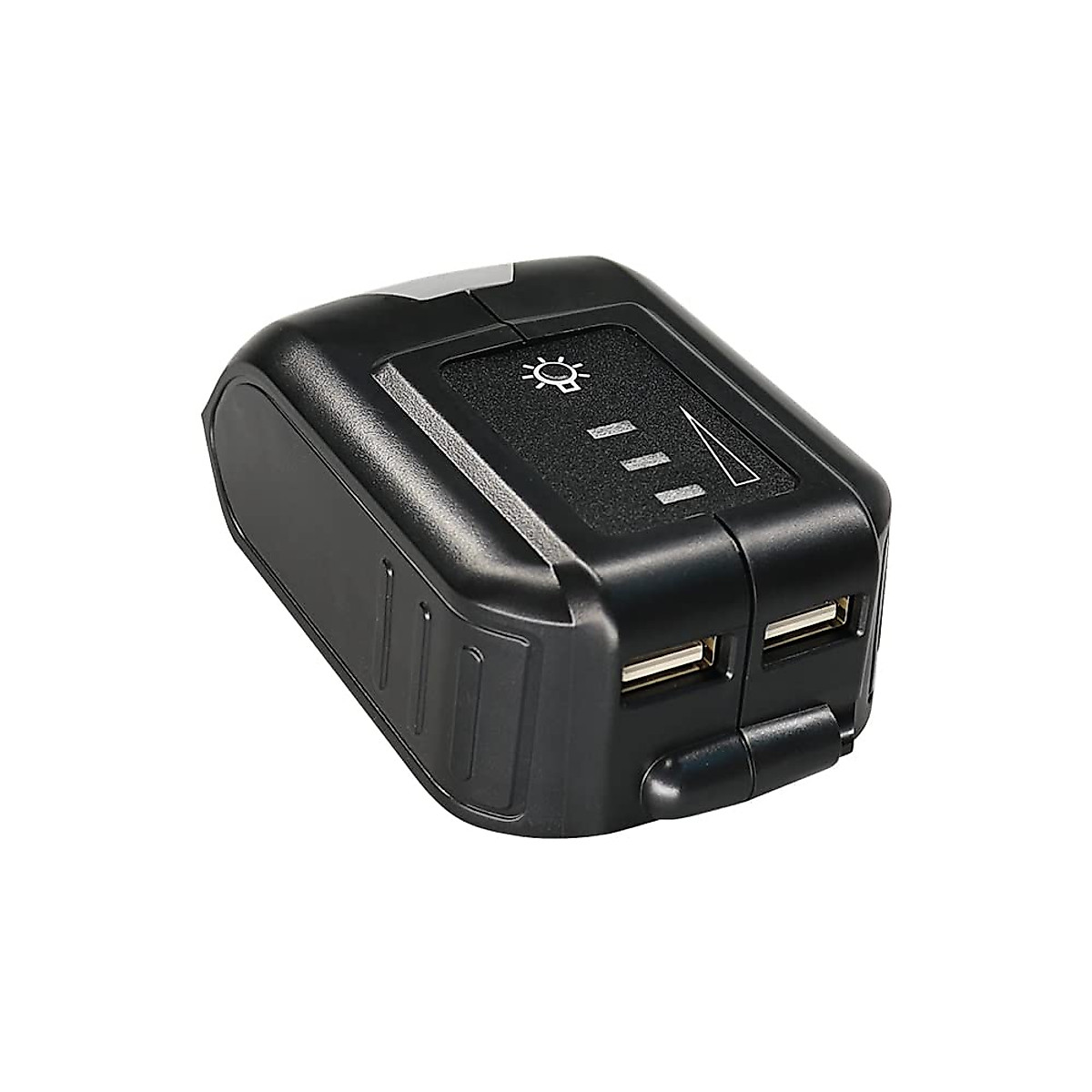 EOHJAR USB Phone Charger Adapter for Dewalt 20v DCB090 Battery, 18v to 20v Max Adapter with LED Work Light and Dual USB Port