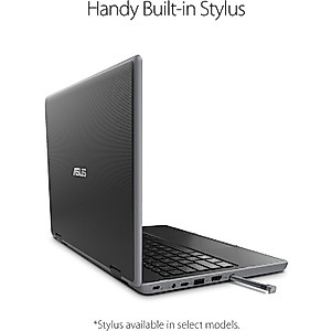 Asus BR1100 Laptop 11.6" HD Anti-Glare Touchscreen Display Intel Celeron N4500 4GB RAM 128GB Storage Dual Cam Windows 10 Pro Dark Grey Stylus Included