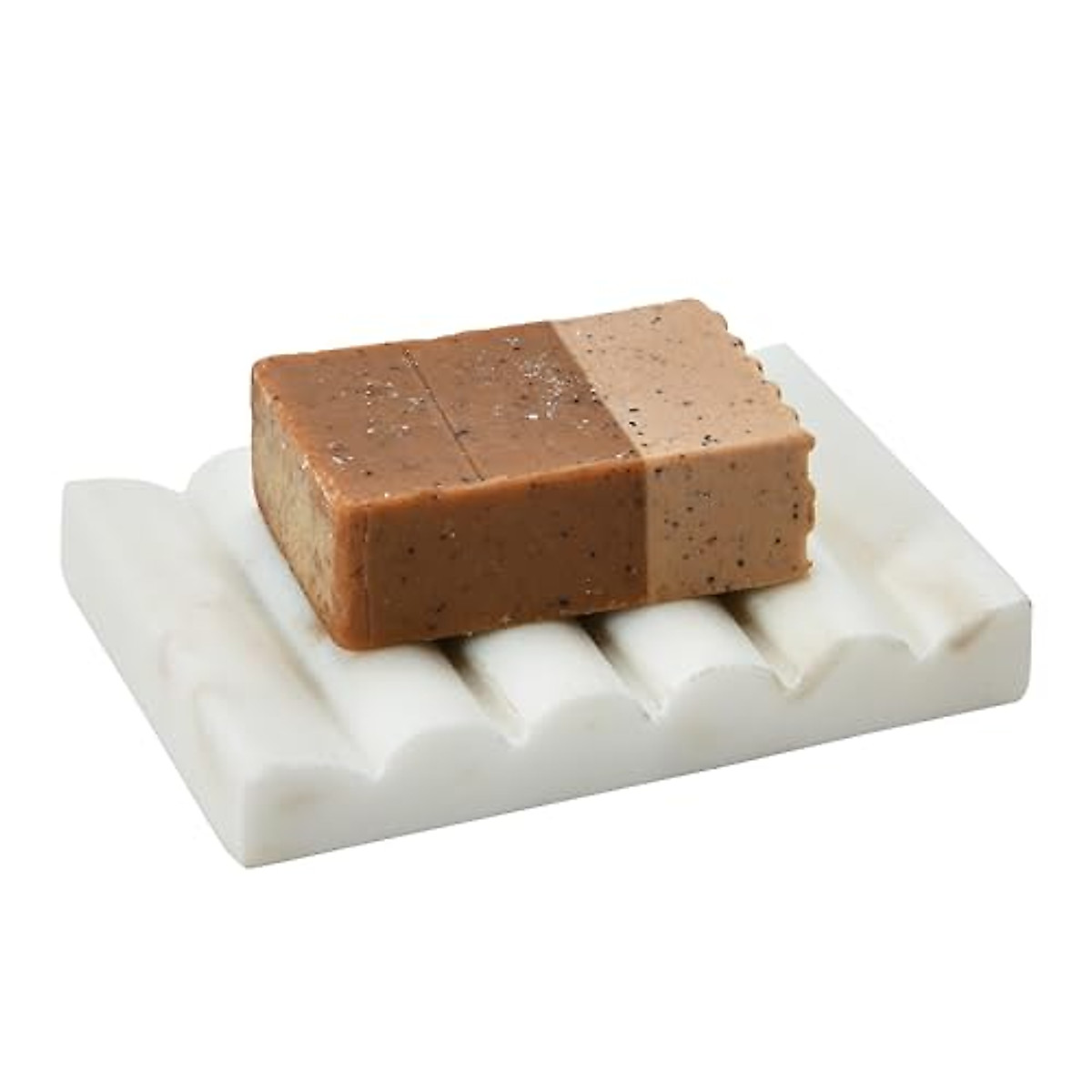 Contemporary Carved Marble Soap Dish for Bathrooms