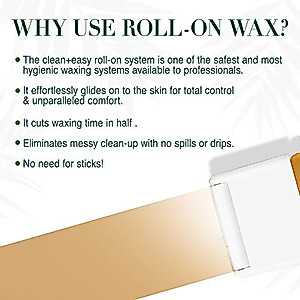 Clean + Easy Professional Waxing Spa System, Large Roll-on Wax Warmer, Unit Only (120V)