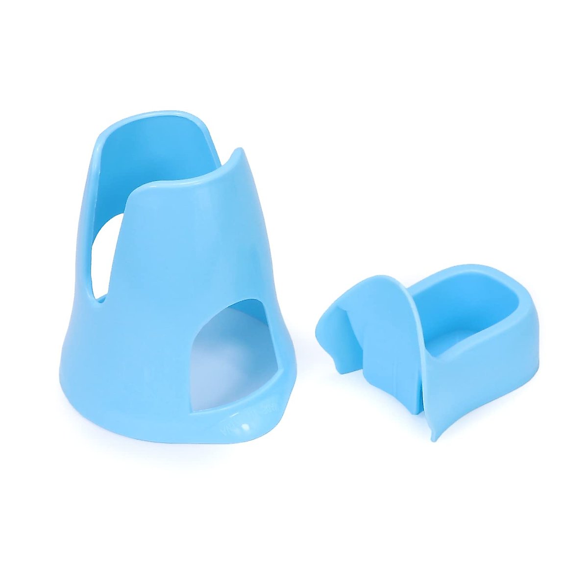 Litewoo Hamster Water Bottle with Food Container Base Hut No Drip Drinking Dispenser for Dwarf Hamster Rats Mouse Gerbil Mice（Blue 80ML Removable Base）