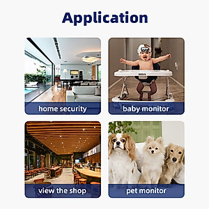 Sinliton Indoor Security Camera for Home, WiFi Cameras with Phone App, Baby Monitor Dog-Cat-Pet Cameras, 2.4GHz Surveillance Cameras with Night Vision, Motion Detection, SD/Cloud Storage