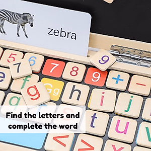 Montessori Toys for 3 4 5 6 7 8 Years Old 11.8" My First Laptop Fun Learning Pretend Play for Boys & Girls Preschool Learning Activities