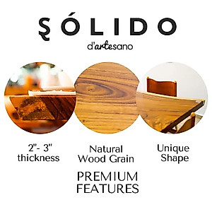 Parota Wood Rectangular Dinning Table Large (110" x 44" x 2.5" - V47)