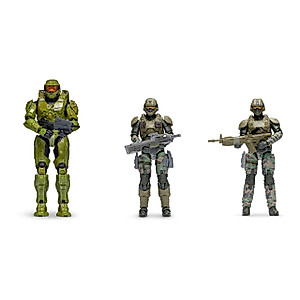 HALO 4" Spartan 3 Figure Pack – Master Chief and 2 UNSC Marines - Amazon Exclusive