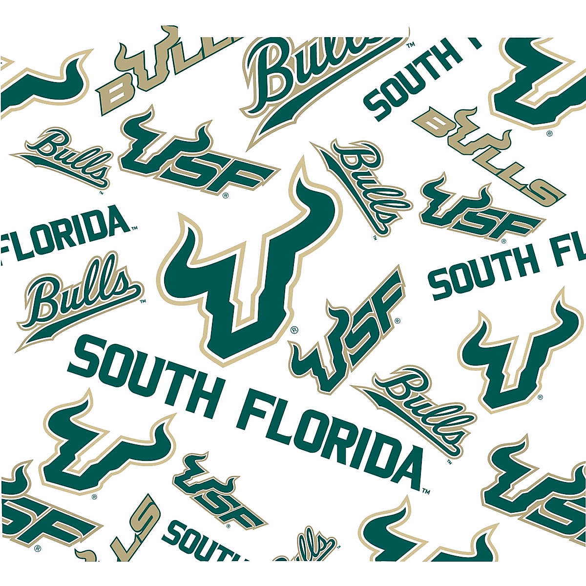 Tervis Venture Lite USF Bulls - All Over Made in USA Double Walled Insulated Tumbler Travel Cup Keeps Drinks Cold & Hot, 24oz Water Bottle, Classic