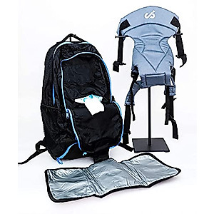 JP Copilot CarrierPak – 3-in-1 Baby Carrier, Diaper Bag, and Backpack, Black (8-30lb Carrier)