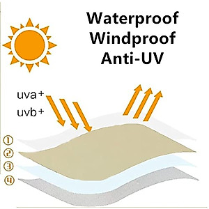 Aurragiy Square Hot Tub Cover Garden Hot Tub Spa Cover Replacement Waterproof UV Protected Rectangular Spa Cover Outdoor Spa Covers-Beige (87''Lx87''Wx12''H)